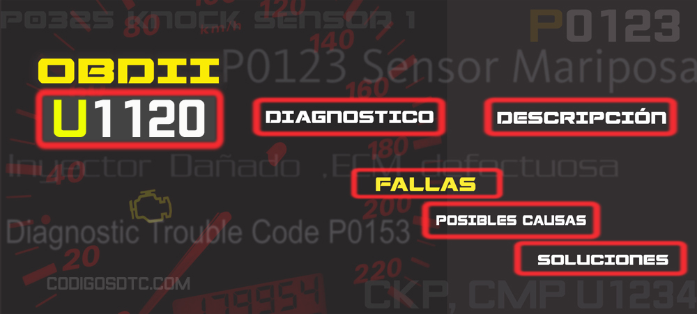 CÓDIGO U1120 (todas las marcas) | Síntomas y Soluciones