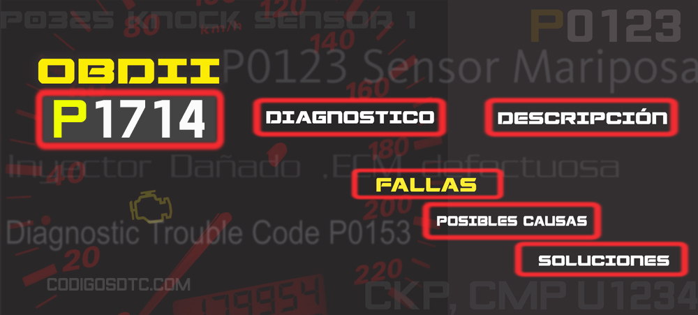 CÓDIGO P1714 (todas las marcas) | Síntomas y Soluciones