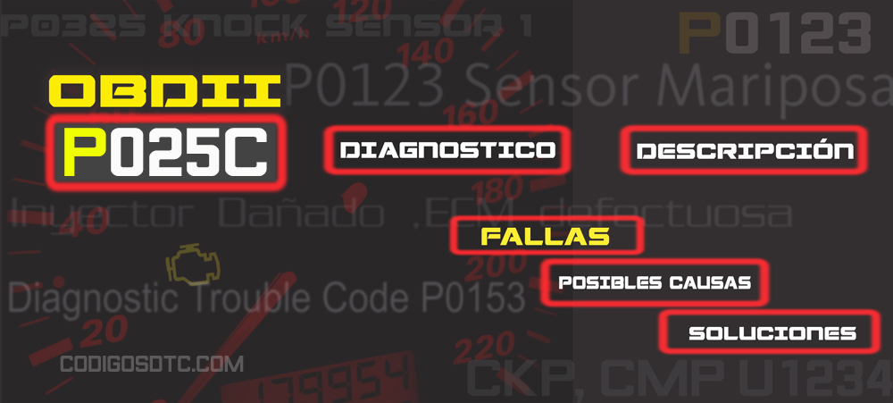 CÓDIGO P025C (todas las marcas) | Síntomas y Soluciones